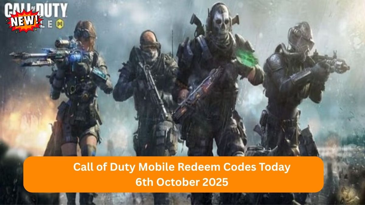 Call of Duty Mobile Redeem Codes Today 6th October 2025